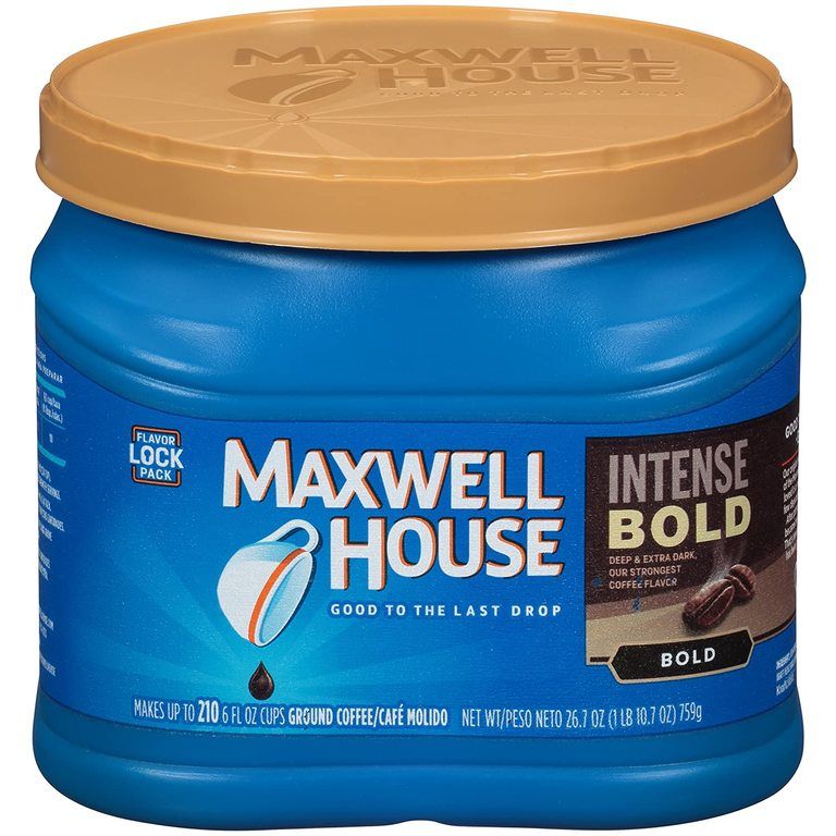 Maxwell House Intense Bold Dark Roast Ground Coffee Review - Espresso ...
